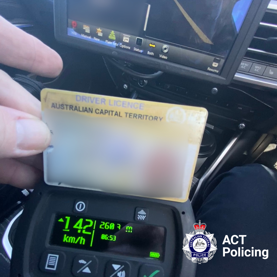 Motorbike seized and licence suspended after L plater caught speeding | ACT Policing