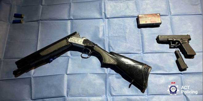 Man charged with firearms and driving offences | ACT Policing