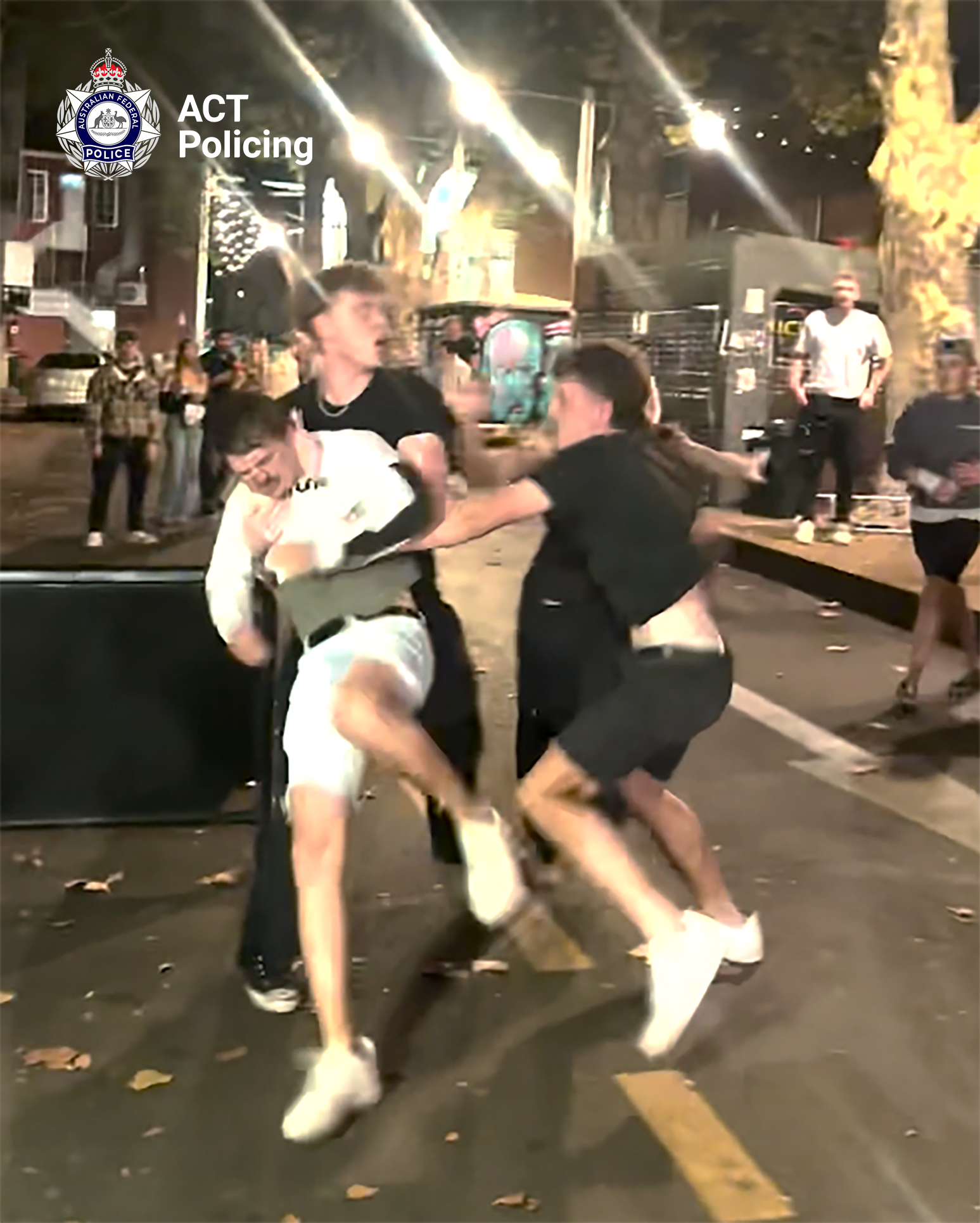 Identities Sought Following City Brawl ACT Policing